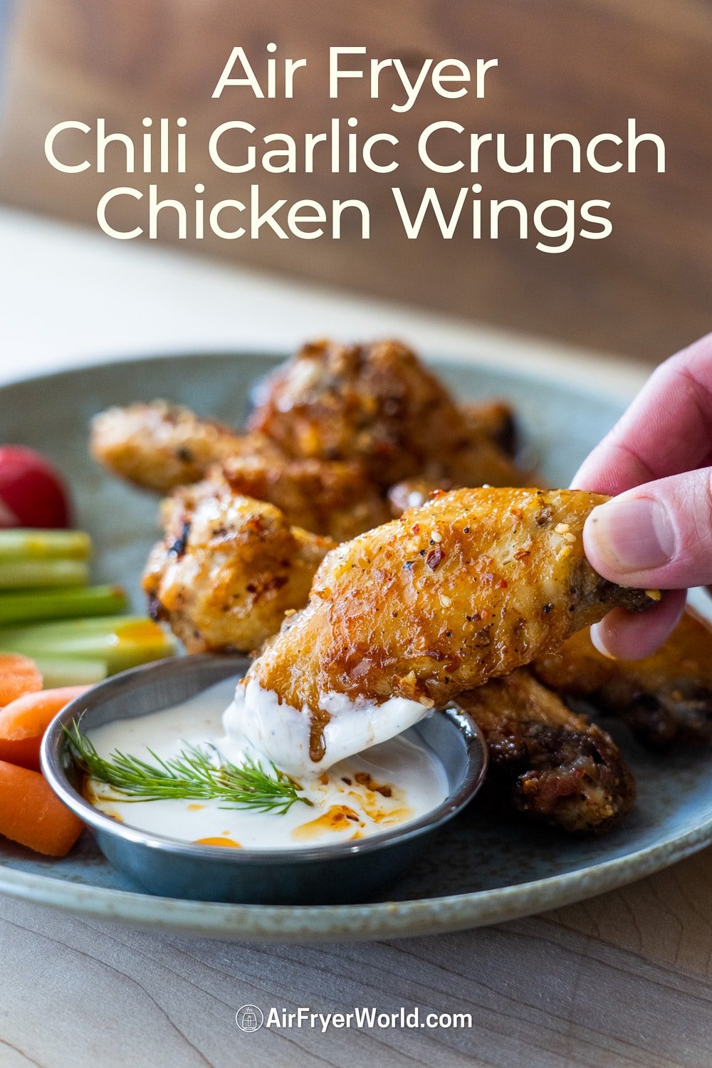Air Fryer Chili Crunch Chicken Wings Recipe with Chili Crisp EASY!
