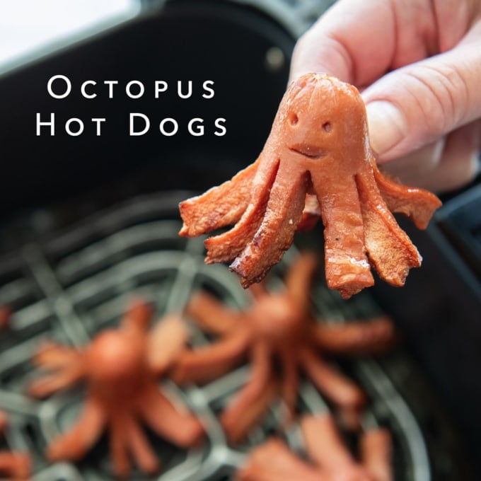Air Fryer Octodogs Octopus Hot Dogs | Air Fryer World