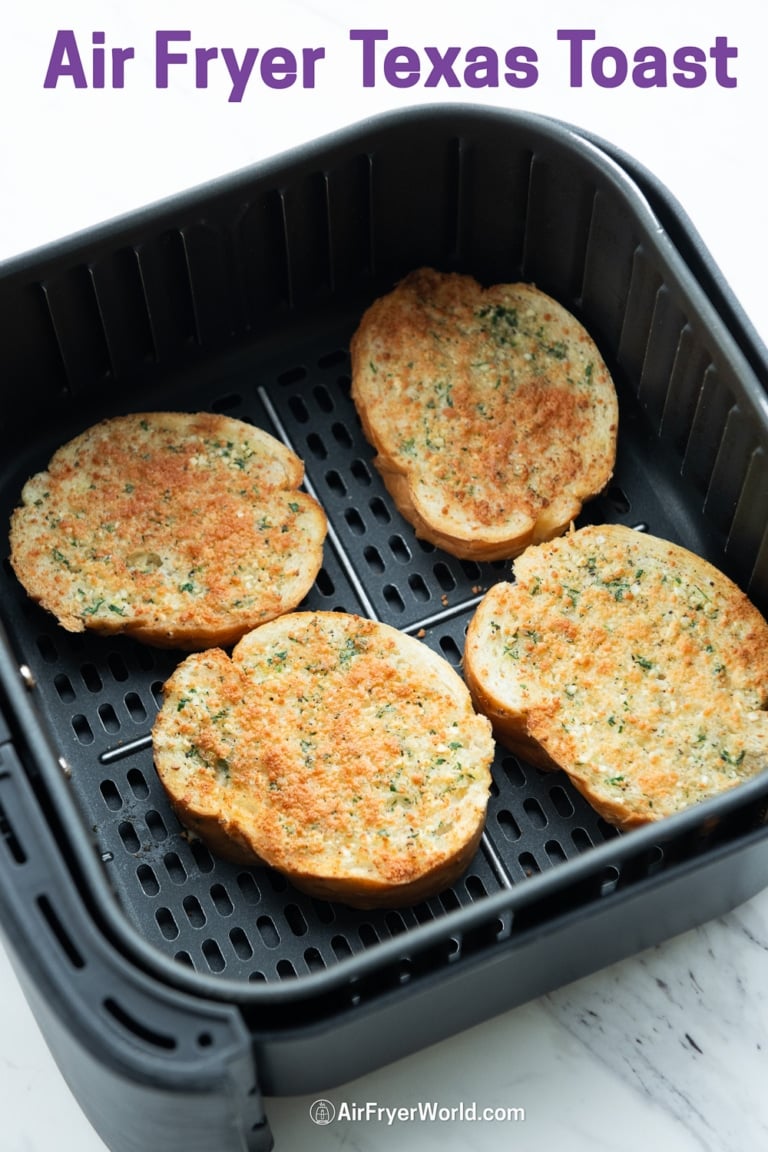 Texas Toast Garlic Bread Recipe in Air Fryer | Air Fryer World