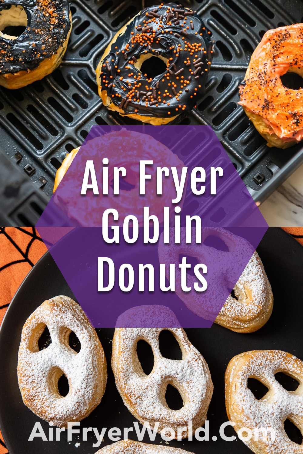 Air Fryer Halloween Donuts with GHOST FACE | Air Fryer World