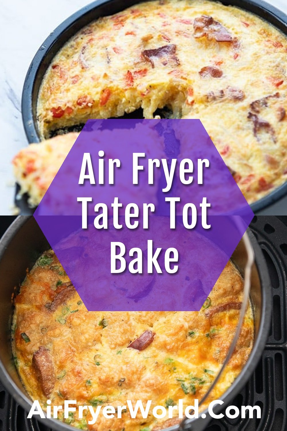 Air Fryer Breakfast Bakes with Hash Browns, Eggs | Air Fryer World