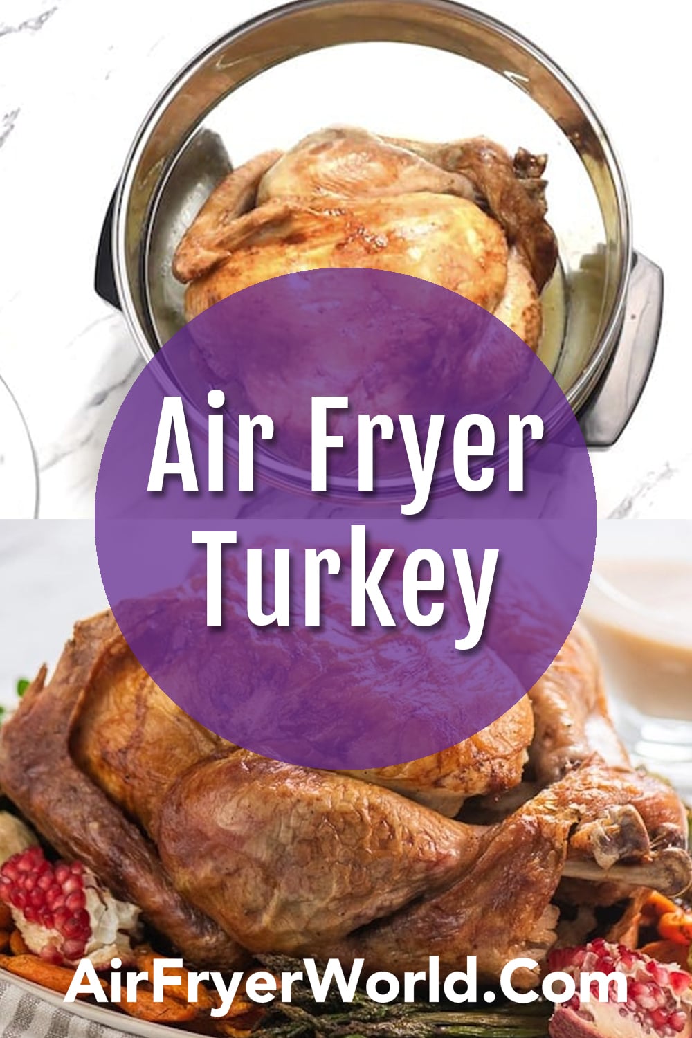 Air Fryer Whole Turkey Recipe and Gravy EASY | Air Fryer World