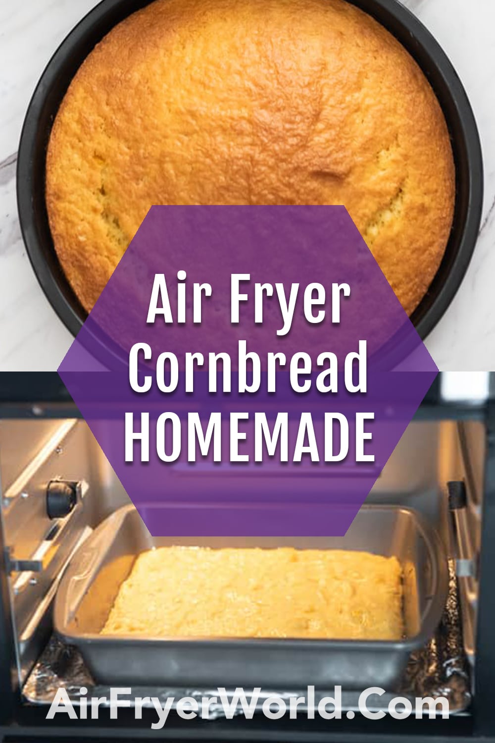 Air Fryer Cornbread Recipe FRESH FROM SCRATCH | Air Fryer World