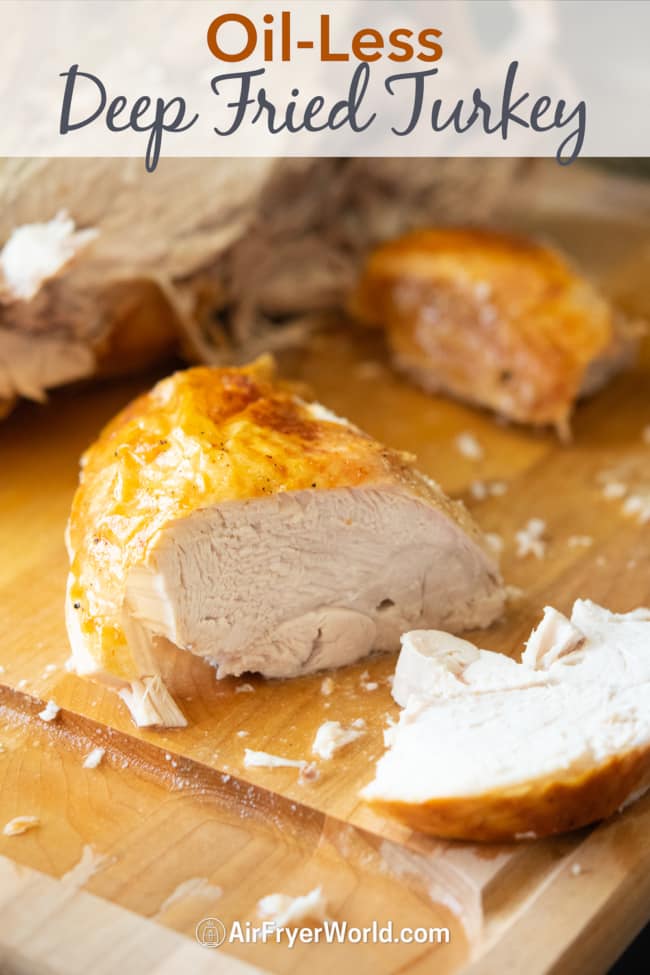 Oil Less Fried Turkey with Crispy Skin HEALTHY | Air Fryer World