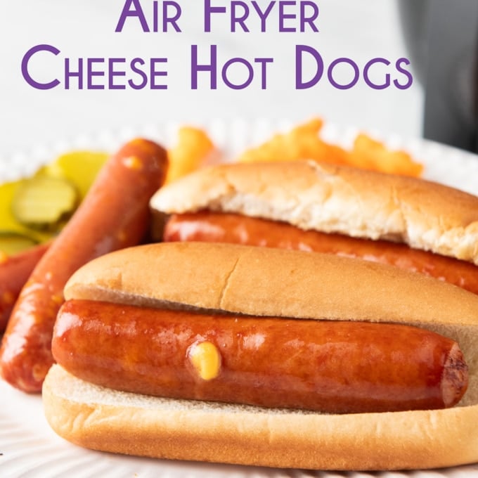 Air Fryer Cheese Dogs in 6 min Crispy Cheese Hot Dogs